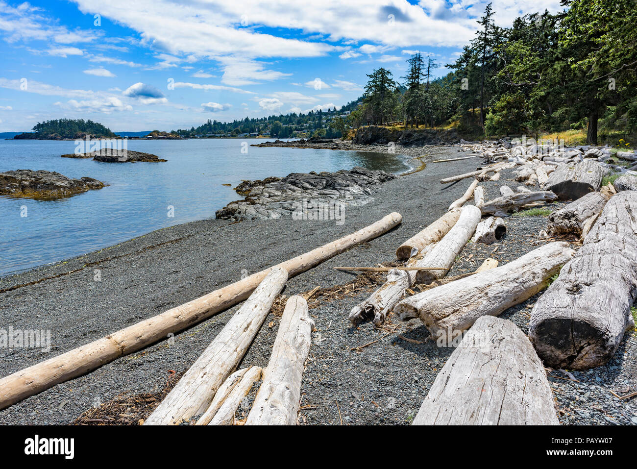 Shoreline, Neck Point Park, Nanaimo, British Columbia, Canada Stock ...