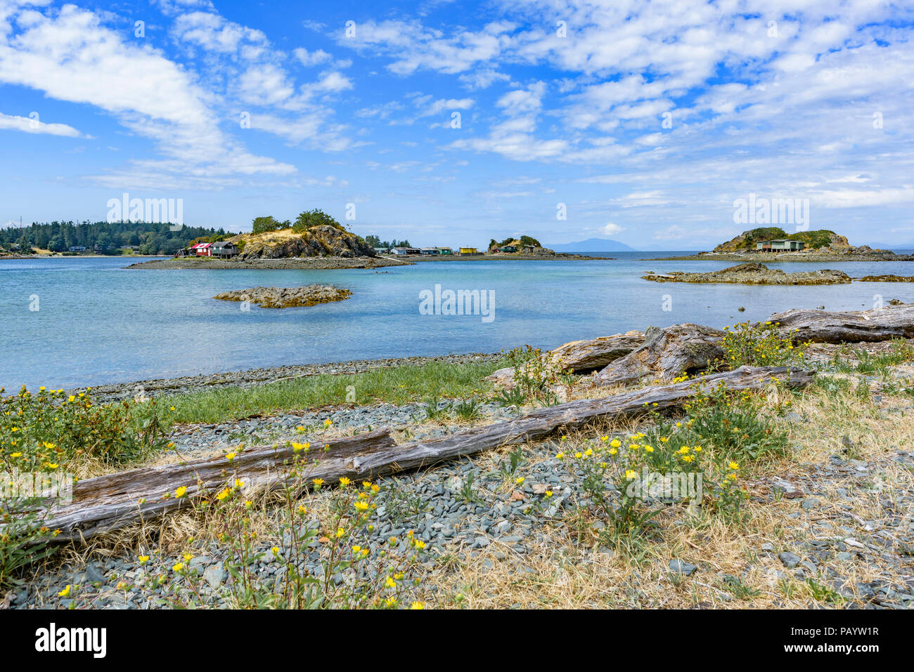 Shack Island from Pipers Lagoon Park, Nanaimo, British Columbia, Canada ...