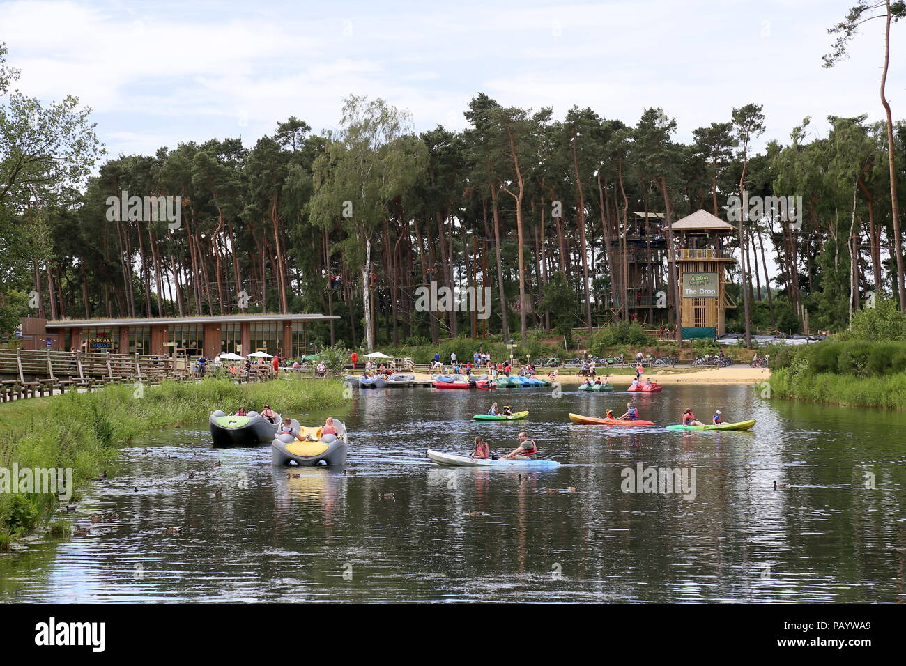 Waterfront and Action Challenge, Center Parcs Woburn Forest, Fordfield ...