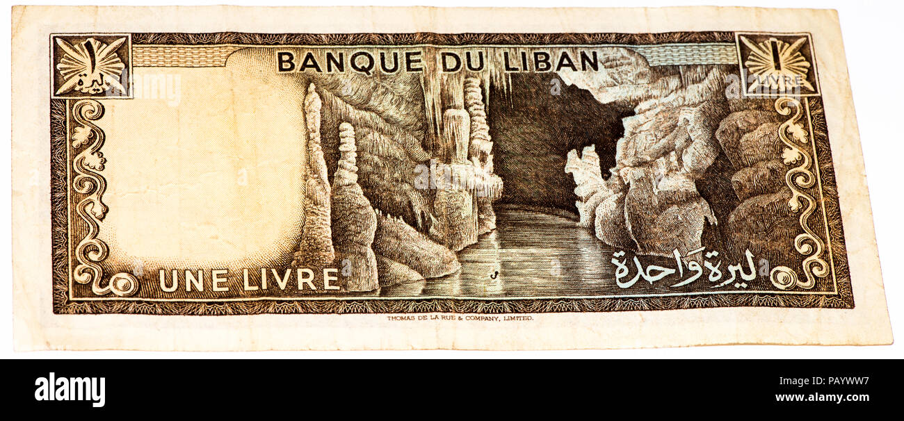 VELIKIE LUKI, RUSSIA - JULY 30, 2015: 1 livre bank note. Livres is the ...