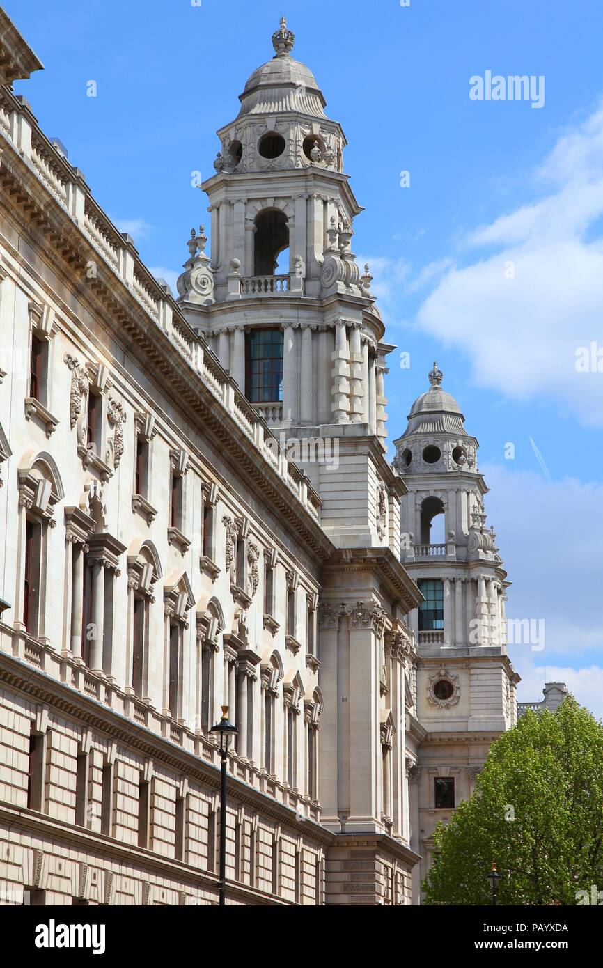 London, United Kingdom - Her Majesty's Treasury building Stock Photo ...