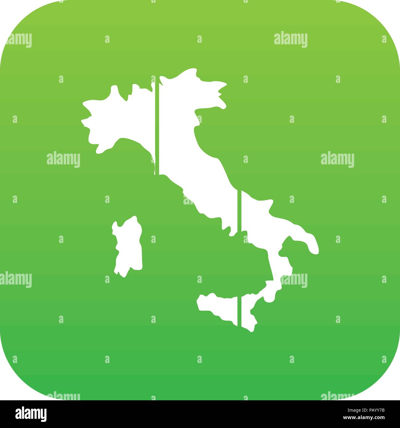 Map of Italy icon digital green Stock Vector Image & Art - Alamy