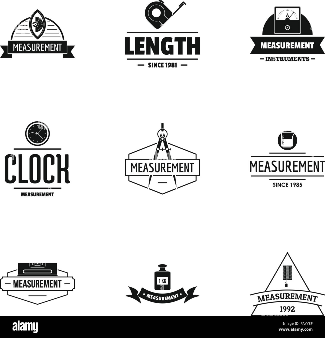 Stand logo set, simple style Stock Vector Image & Art - Alamy