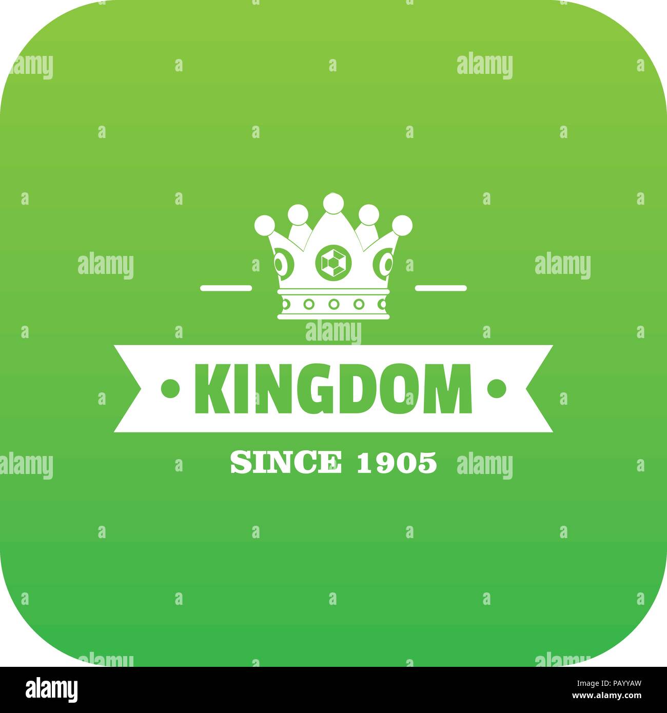 Kingdom icon green vector Stock Vector Image & Art - Alamy