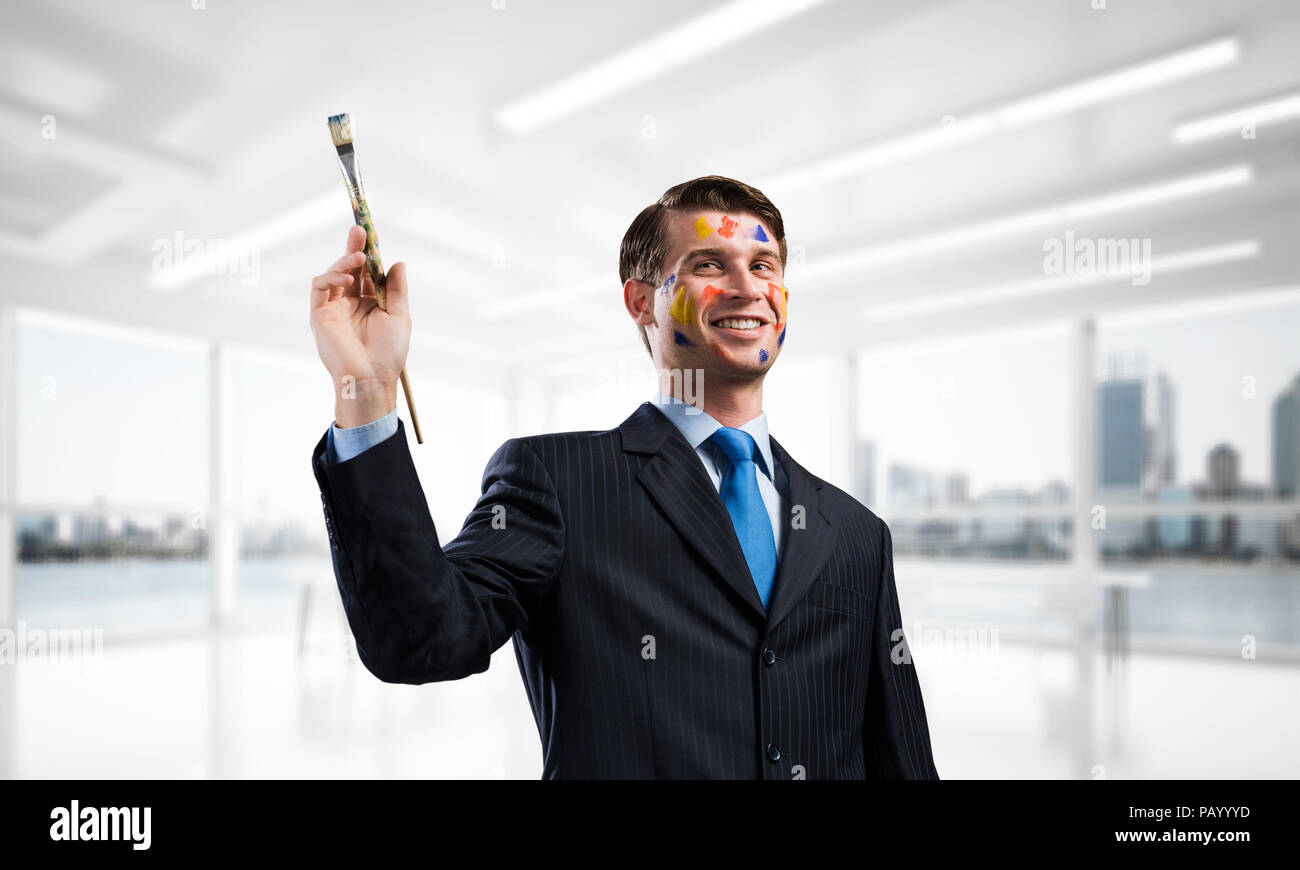 Inspiration of young creative businessman Stock Photo - Alamy