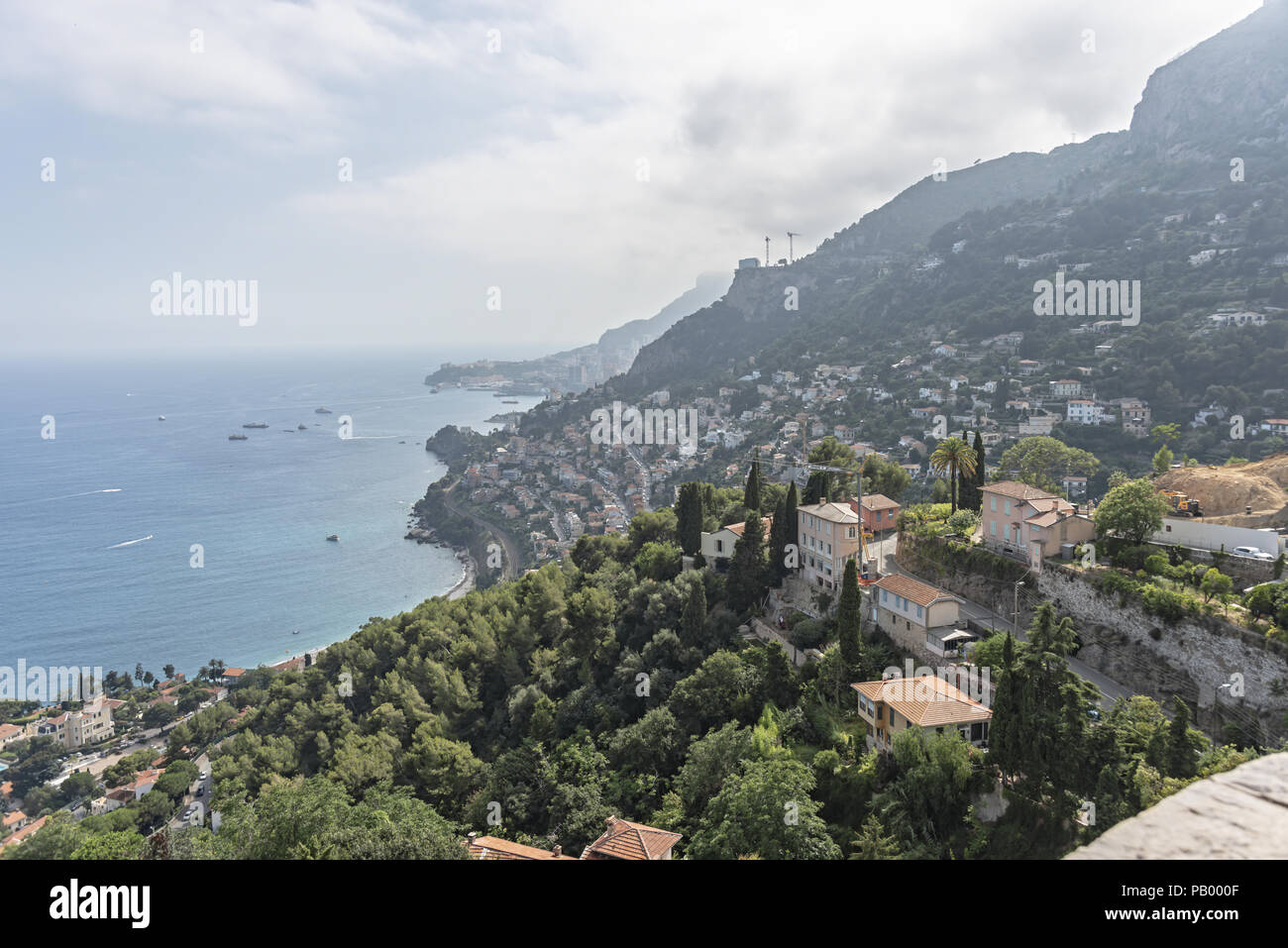 Menton Roquebrune Cap Martin panorama Stock Photo - Alamy