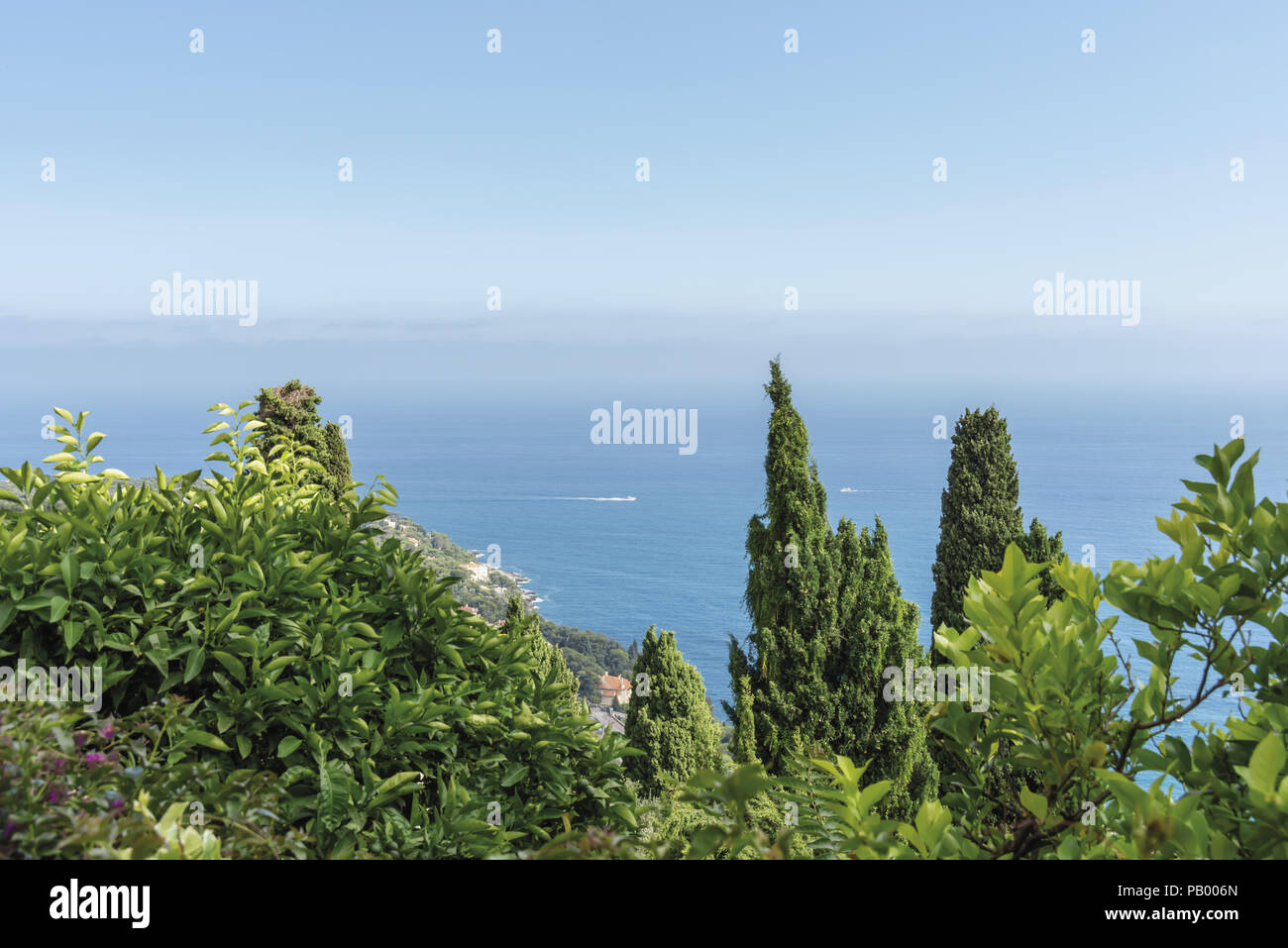 Menton Roquebrune Cap Martin panorama 4 Stock Photo - Alamy