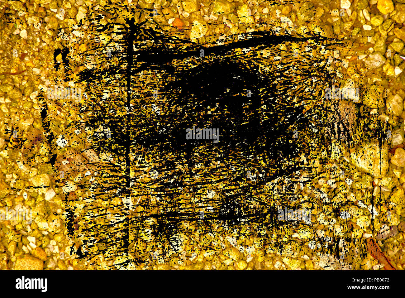 Ultra yellow Pebble surface, stone texture or rock backdrop, ground ...