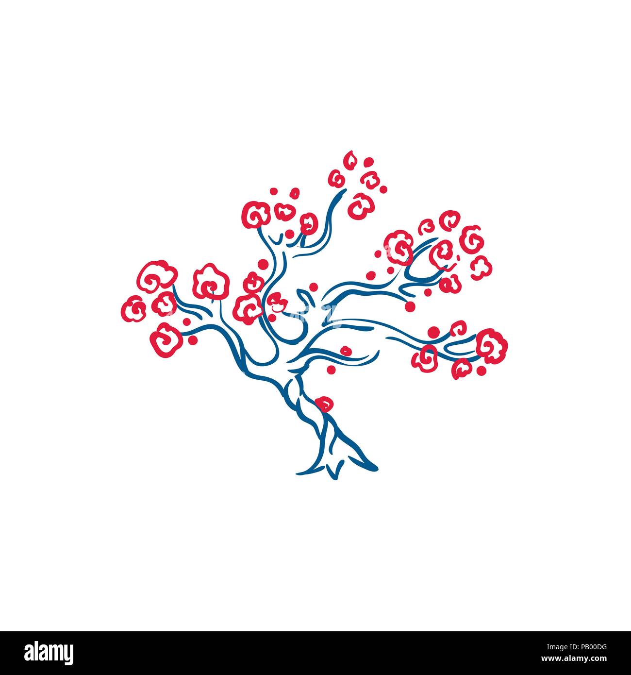Bonsai azalea Stock Vector Images - Alamy