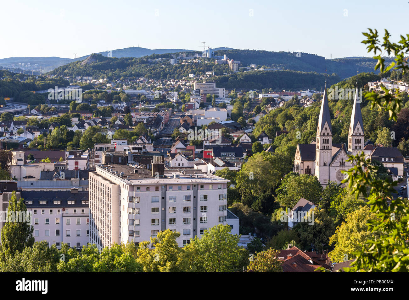 siegen town germany in the summer Stock Photo - Alamy
