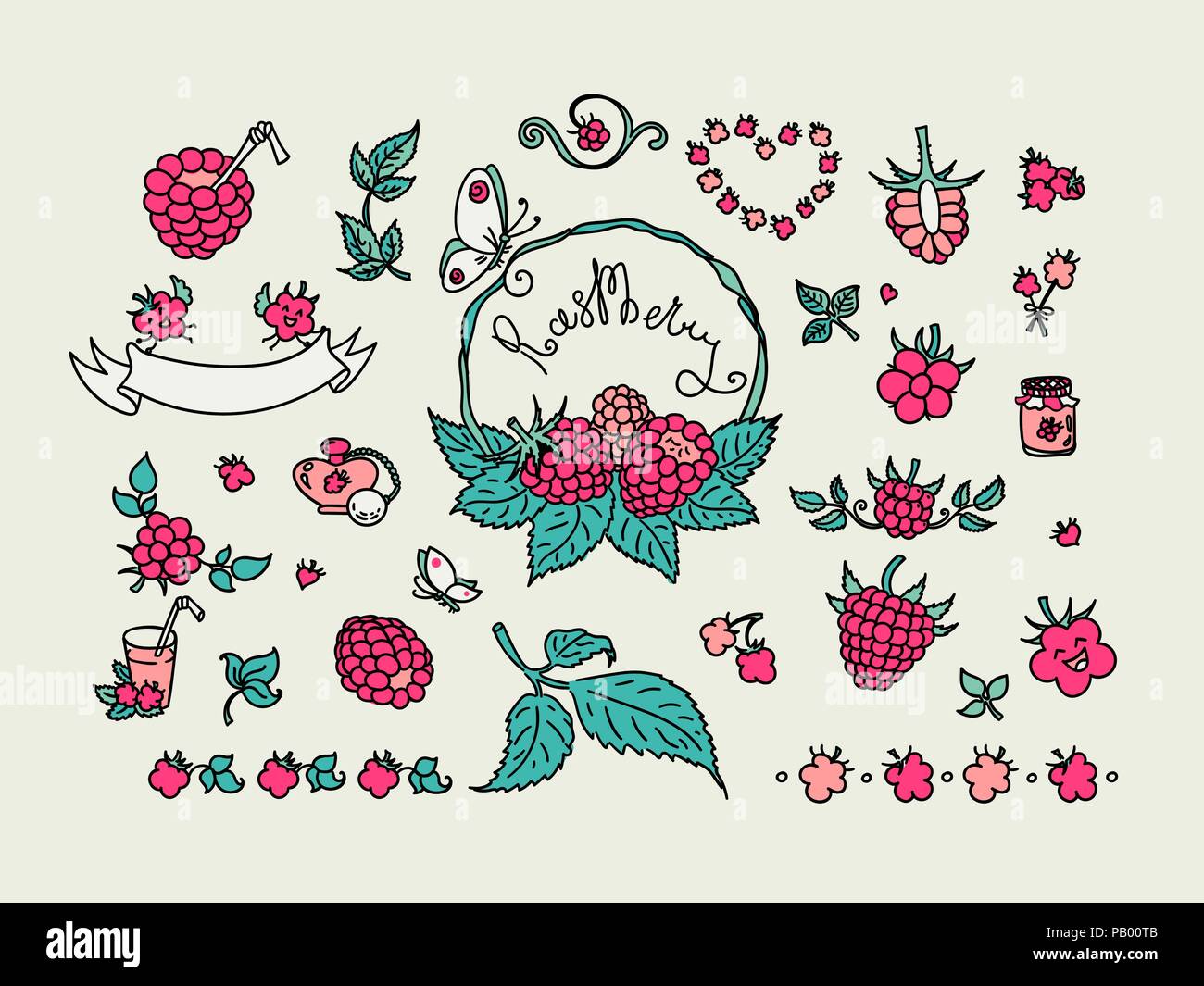 Raspberry kawaii hi-res stock photography and images - Alamy