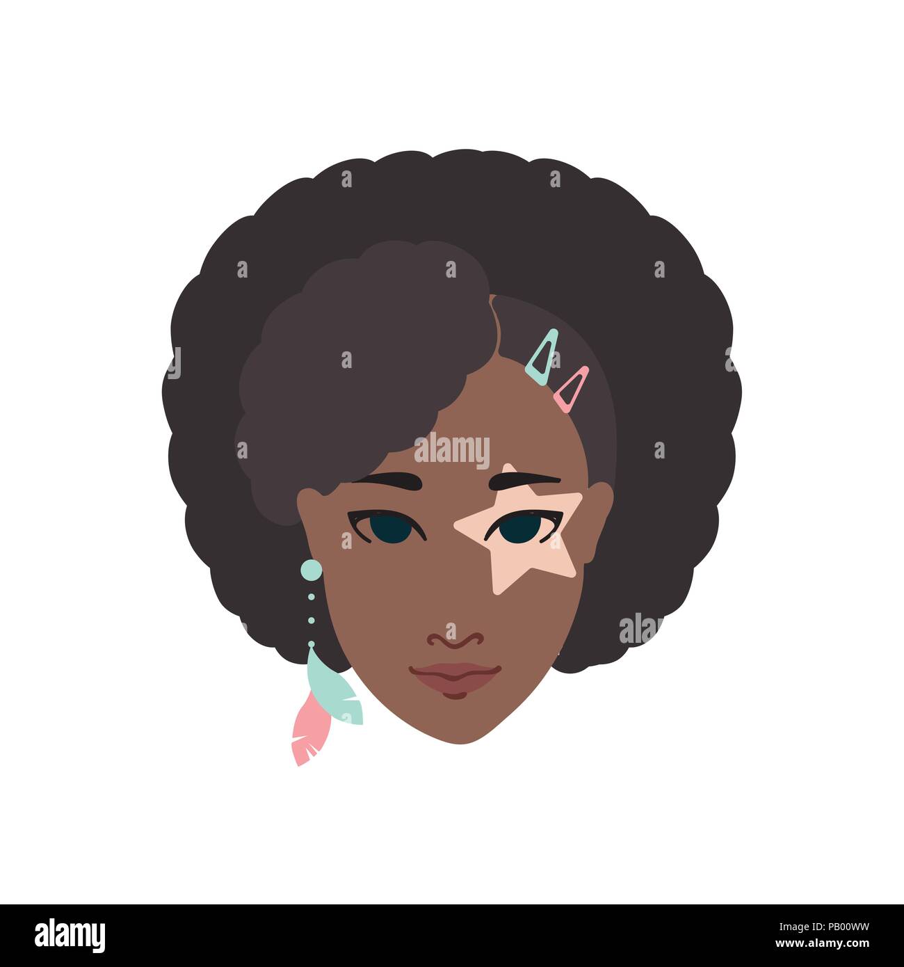 Pigment face Stock Vector Images - Alamy
