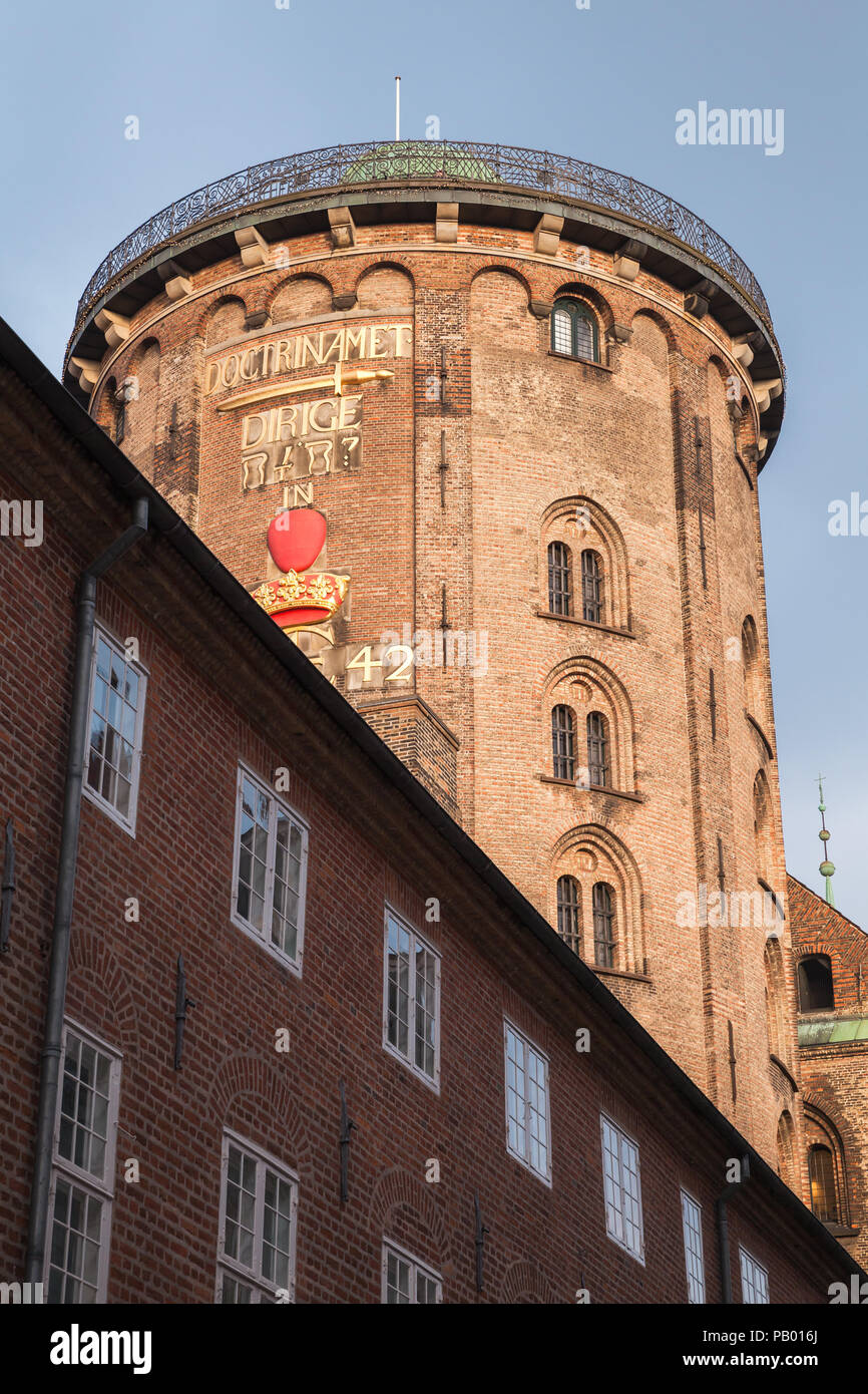 Copenhagen, Denmark - December 10, 2017: Exterior of Rundetaarn, or ...