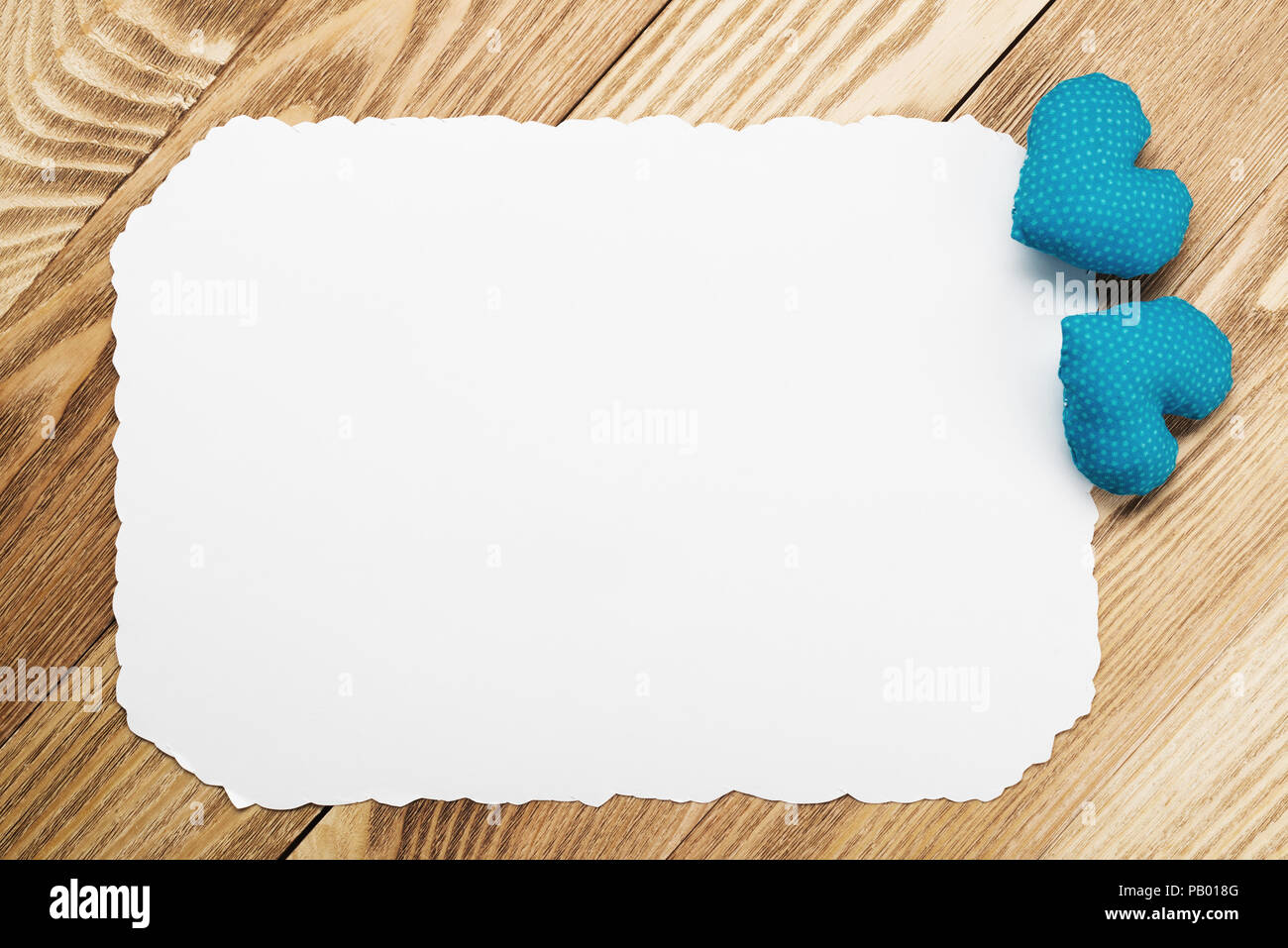 Blank paper for writing message Stock Photo - Alamy