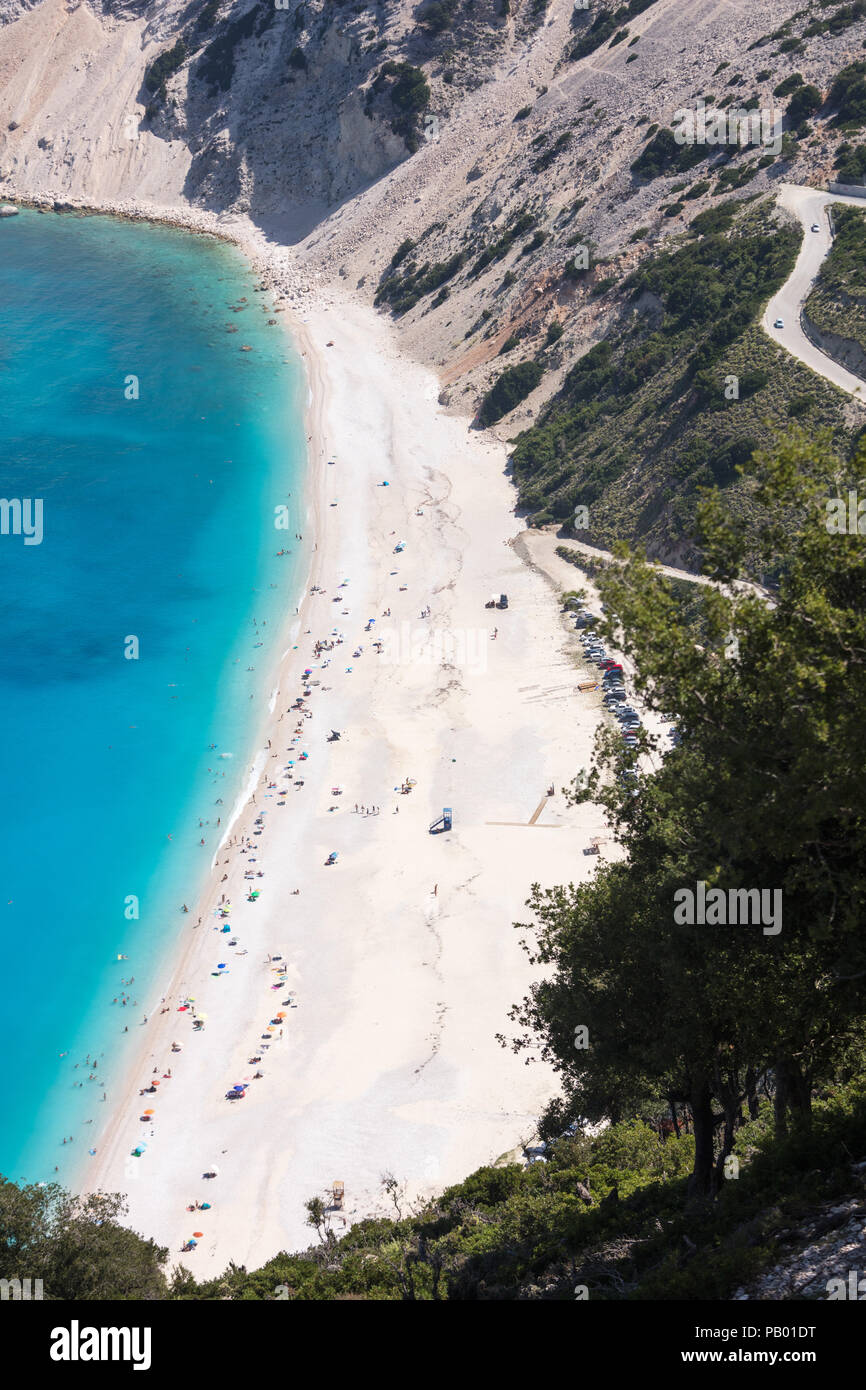 The most beautiful and famous beach in Ionian sea Stock Photo - Alamy