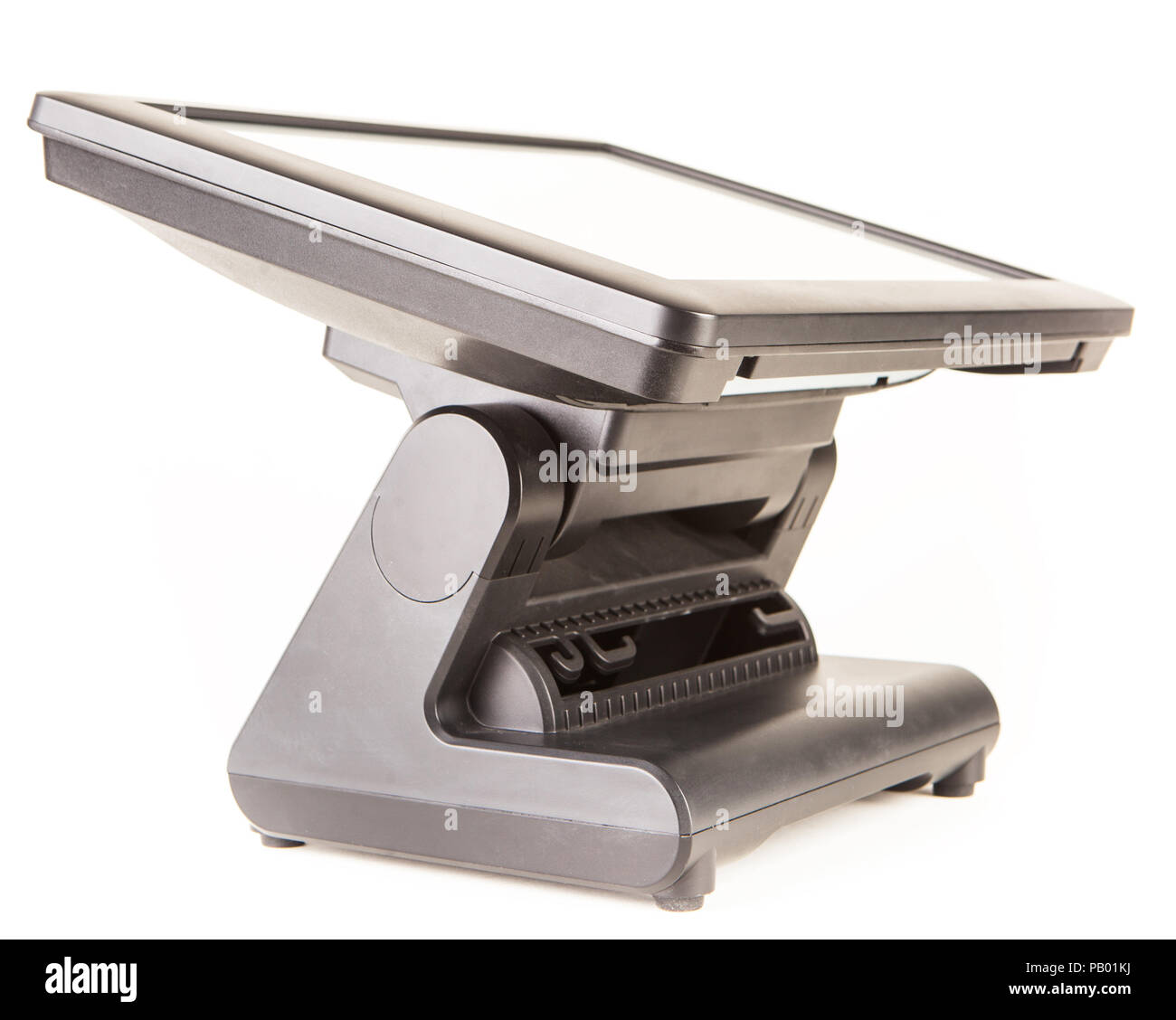 Digital touchscreen terminal, atm machine isolated on white Stock Photo ...