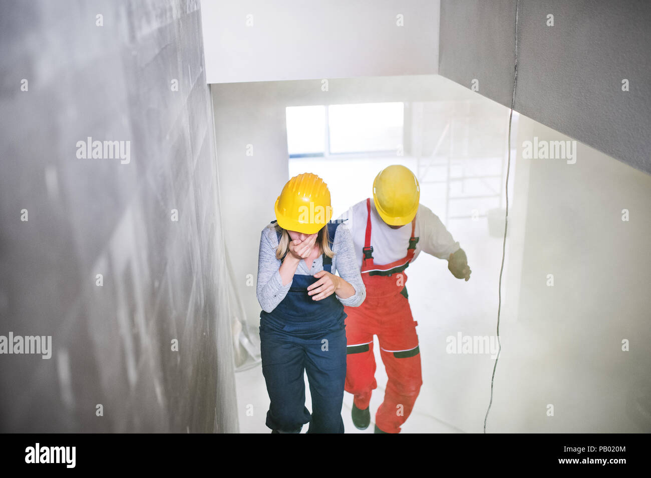 Safety at work stairs hi-res stock photography and images - Alamy