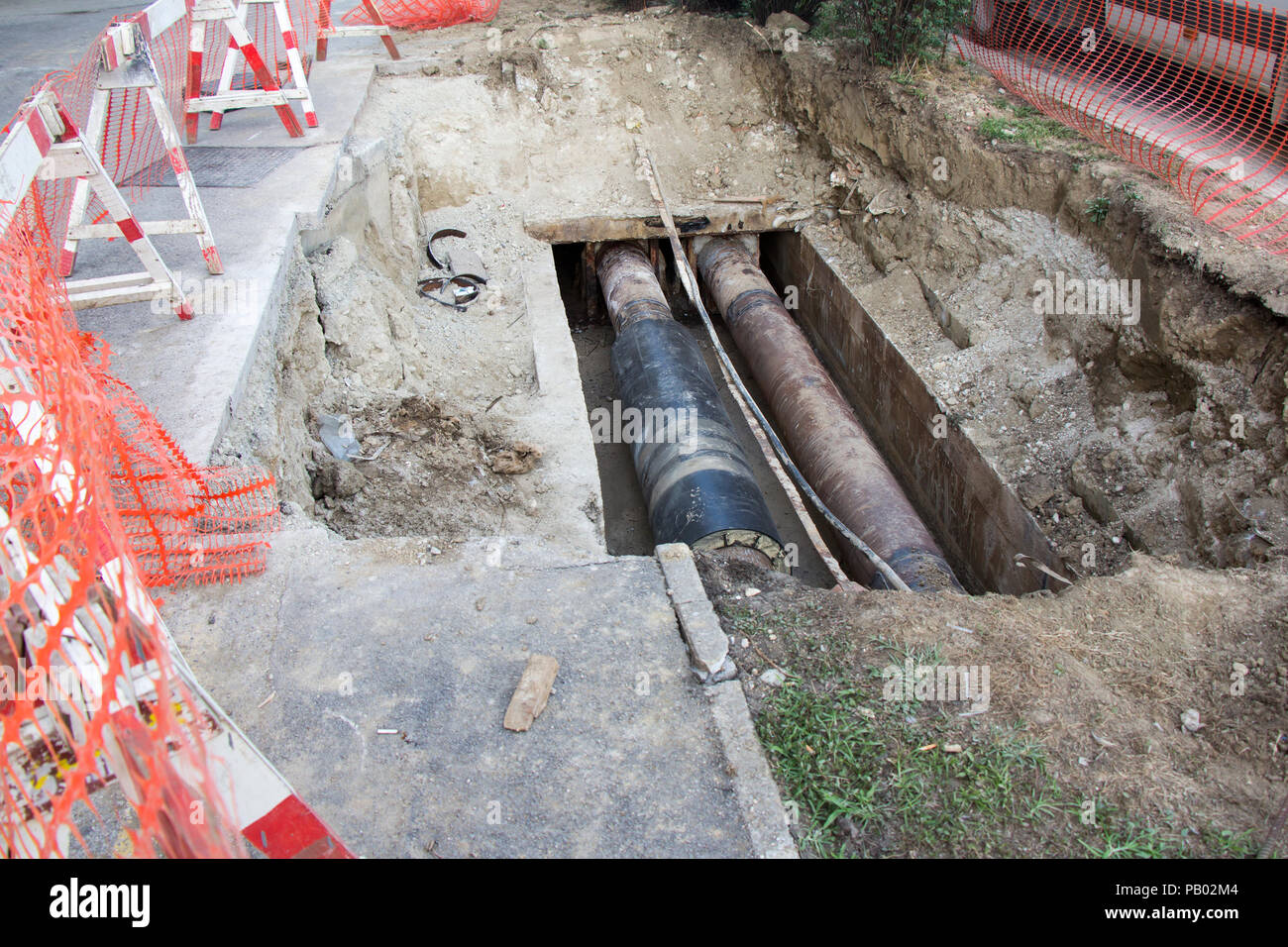 District heating pipe hi-res stock photography and images - Alamy