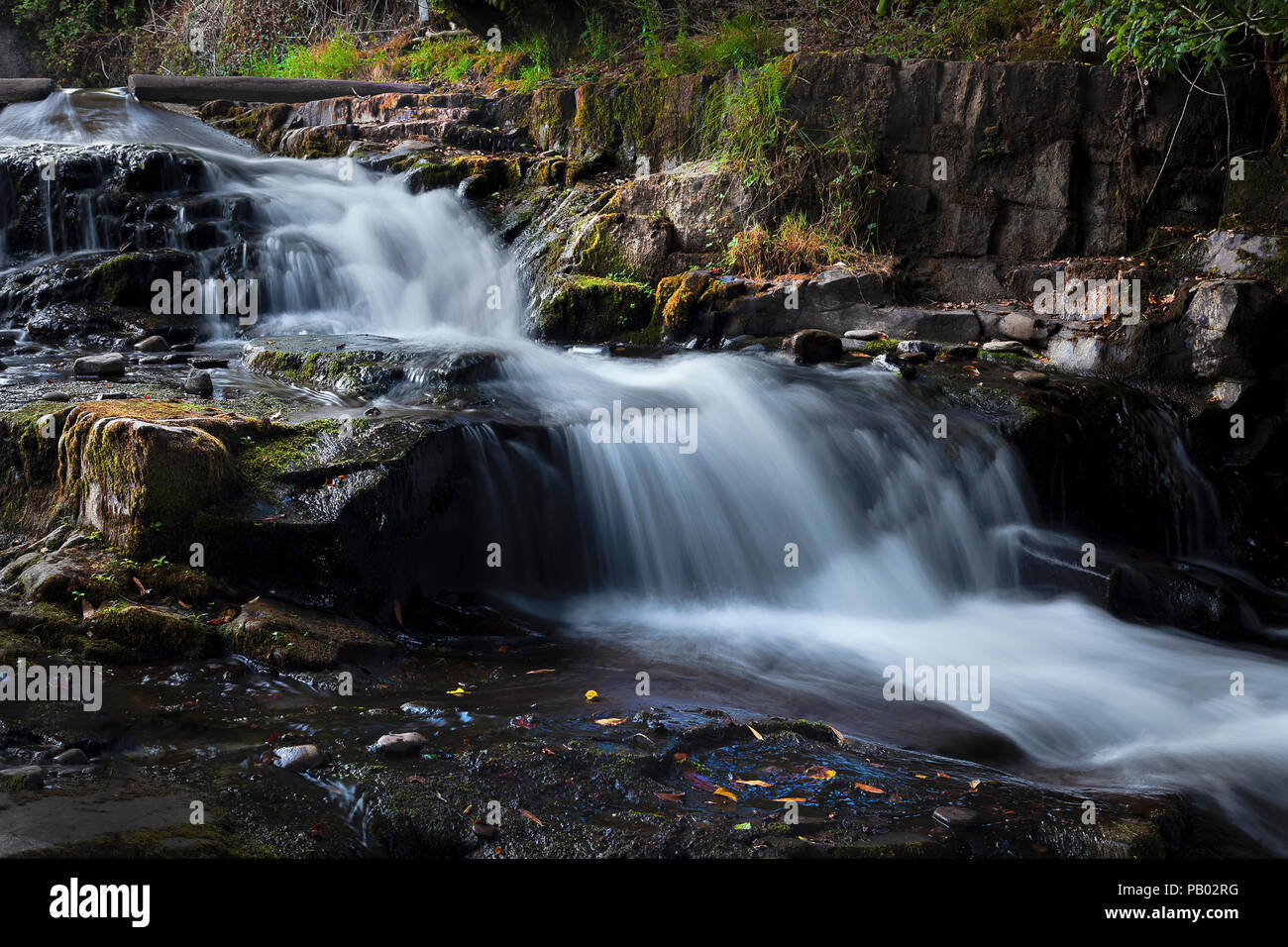 Lower Clydach River waterfall Stock Photo - Alamy