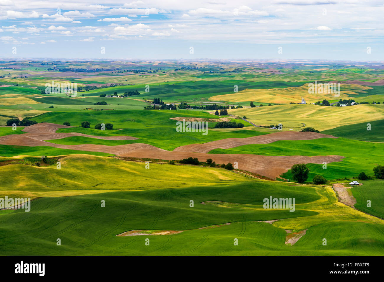 Aerial of palouse region hi-res stock photography and images - Alamy