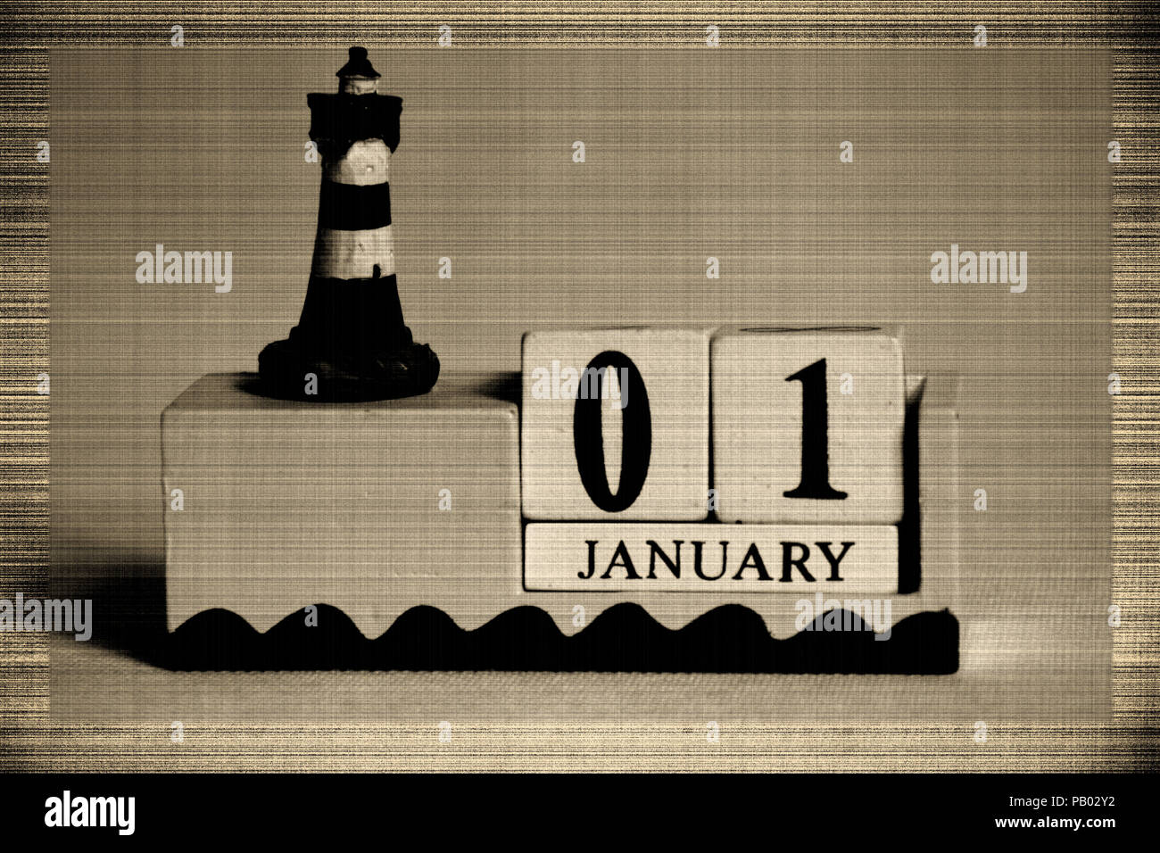1st of January - Calendar Dice - Date Cubes on Black Background - Happy ...