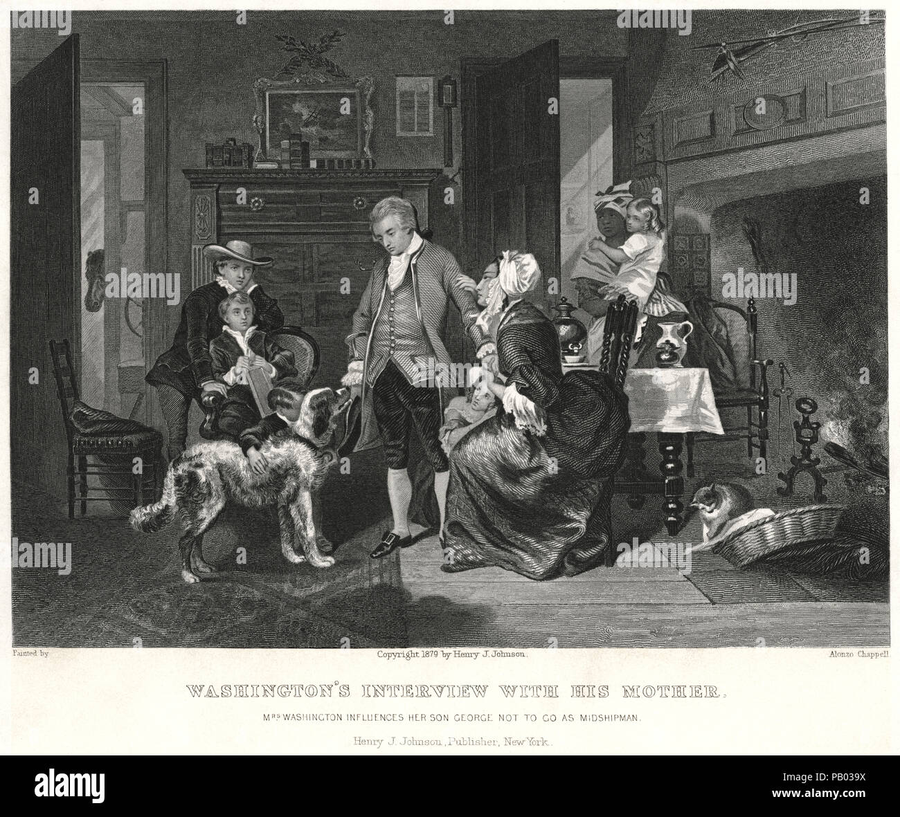 Washington's Interview with his Mother, Mrs. Washington influences her ...