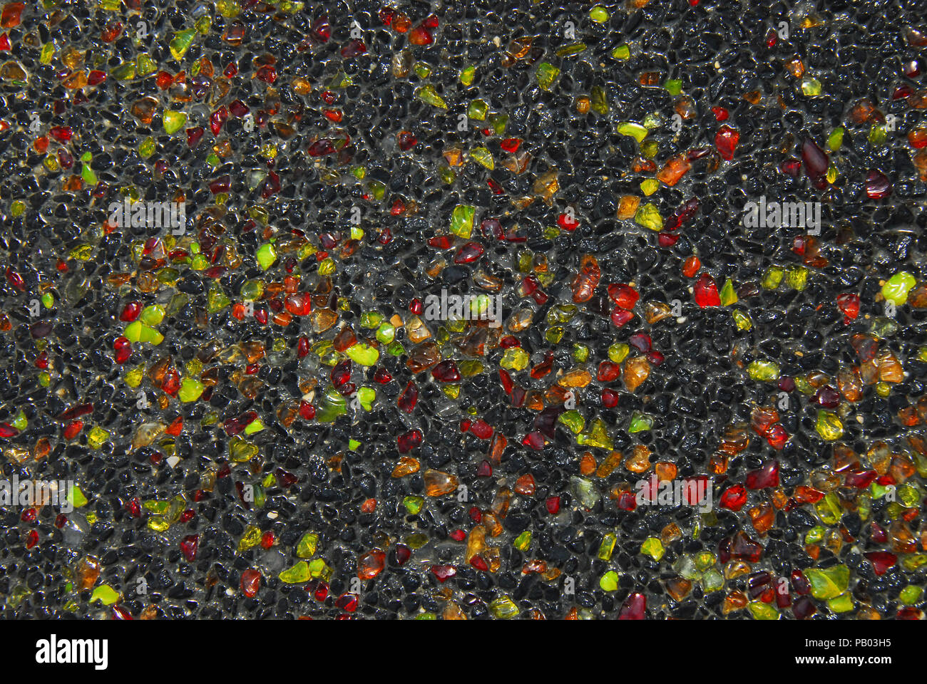 What an eye catching background! This close up multi-colored, shiny ...