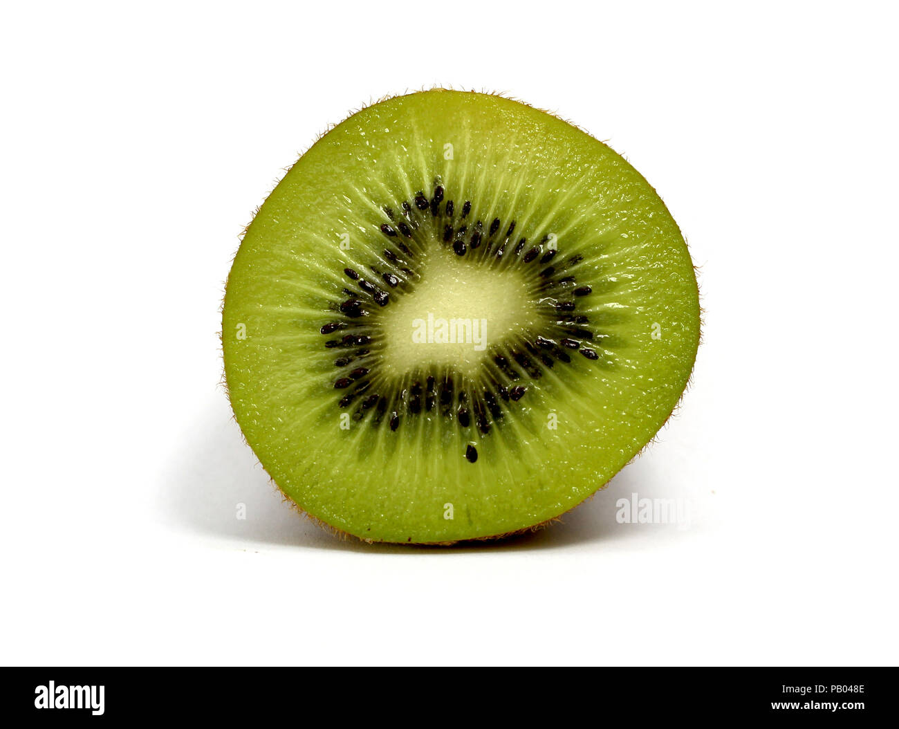 colorful kiwi fruit sliced and isolated on white background Stock Photo ...