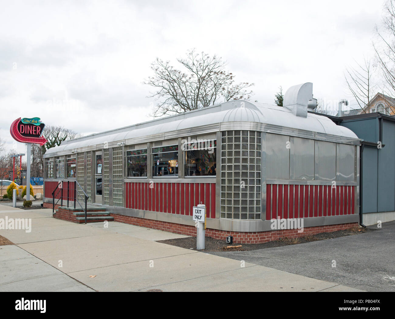 The West Side Diner, Providence, RI Stock Photo - Alamy