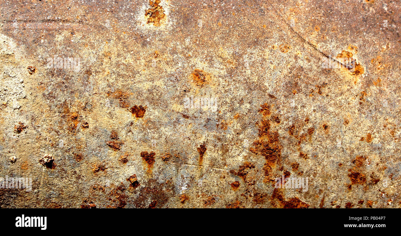 heavy rusted iron plate real rust iron Stock Photo - Alamy