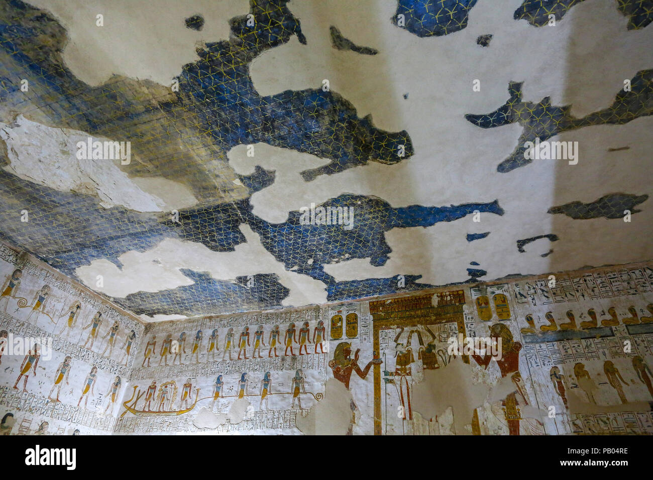 Inside the tomb of Merneptah or Merenptah (KV8) in the Valley of the ...