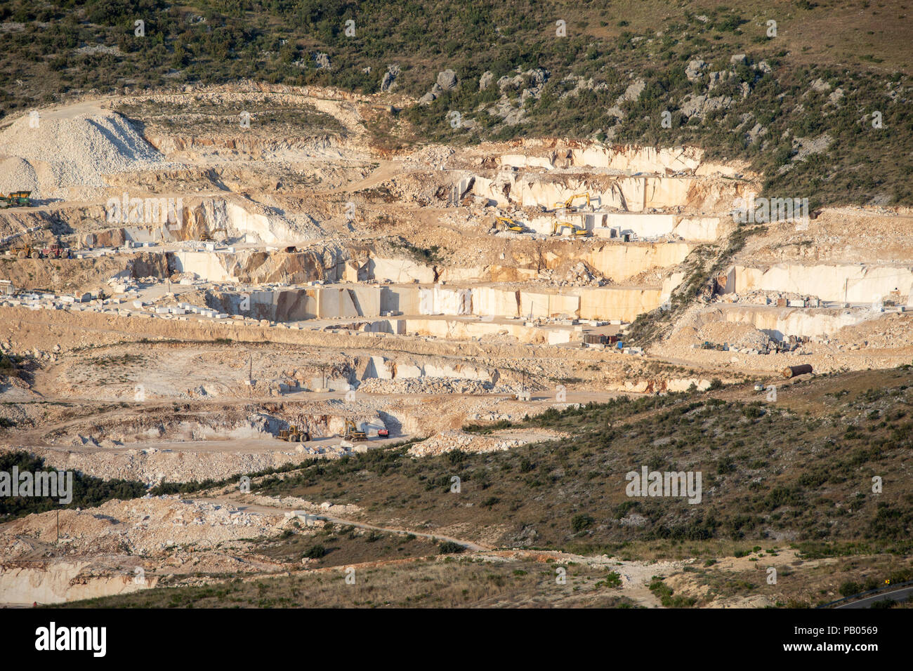 Marble mines near Split, Croatia Stock Photo - Alamy