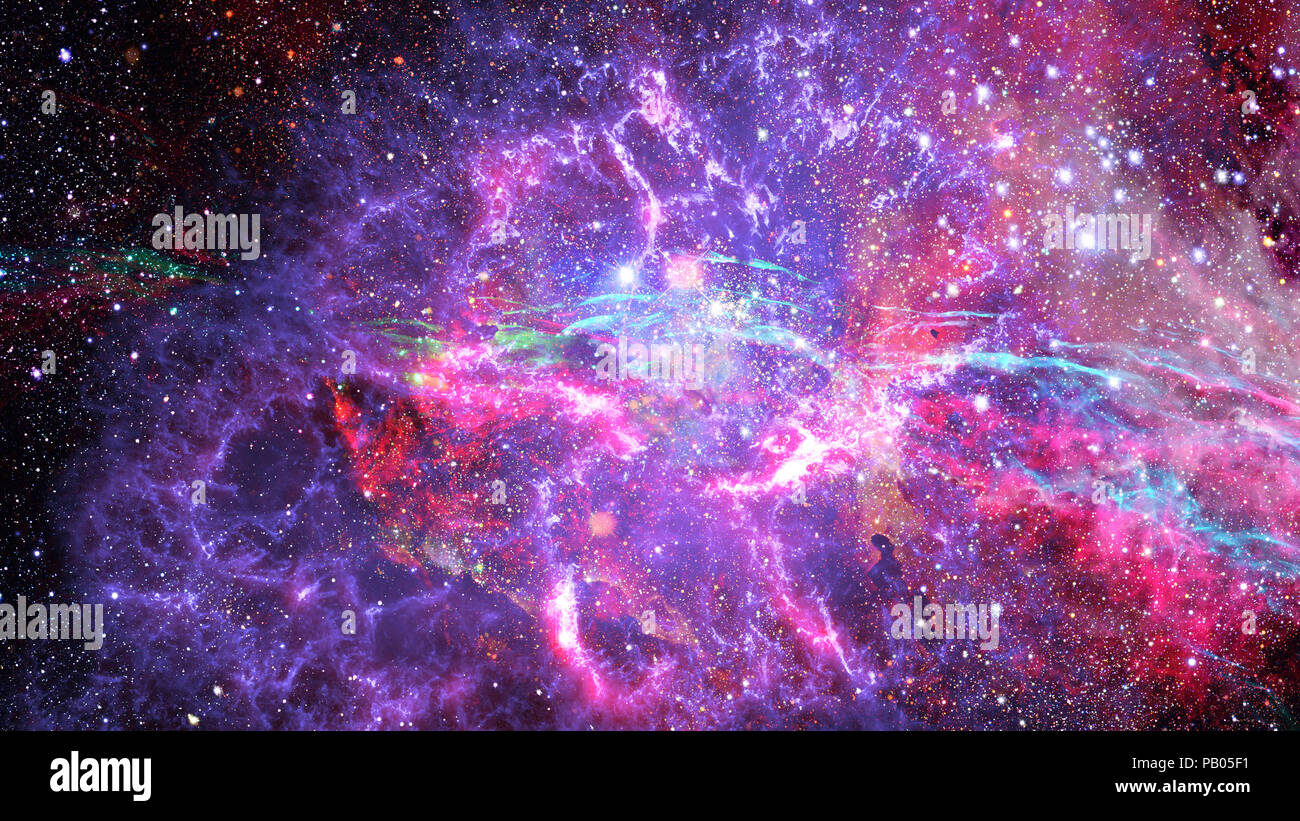 Universe filled with stars, nebula and galaxy. Elements of this image ...