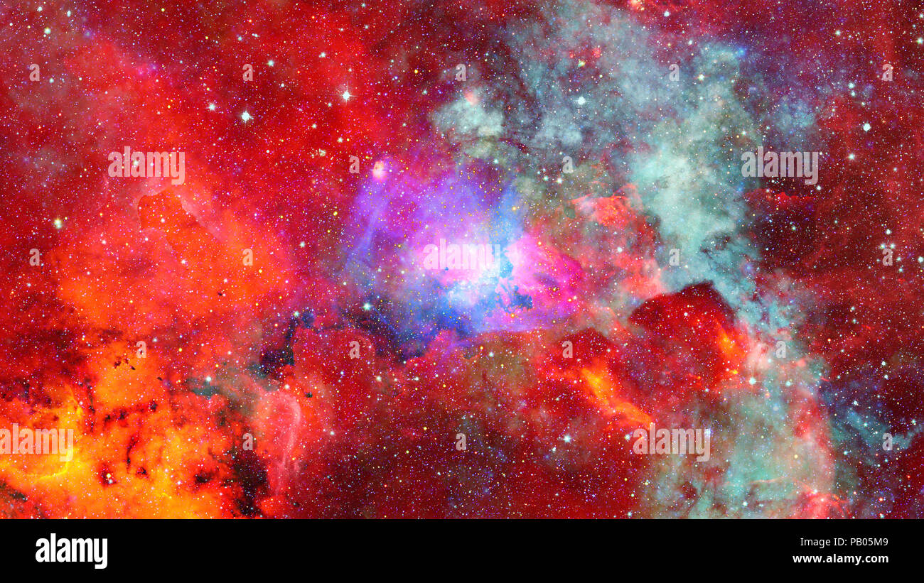 Nebula and stars in outer space. Elements of this image furnished by ...