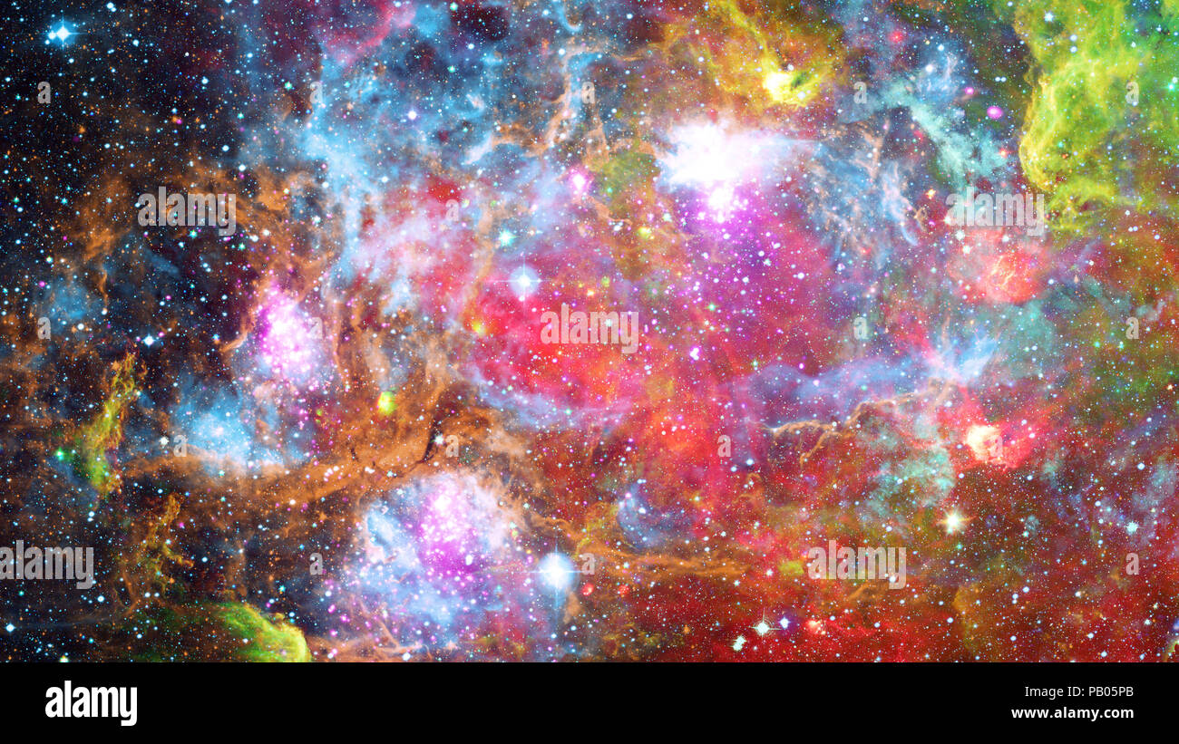 Nebula and galaxies in space. Elements of this image furnished by NASA ...