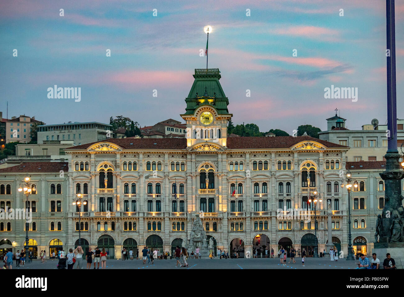 Trieste, Italy, 25 July 2018. The halberd (alabarda di San Sergio o ...