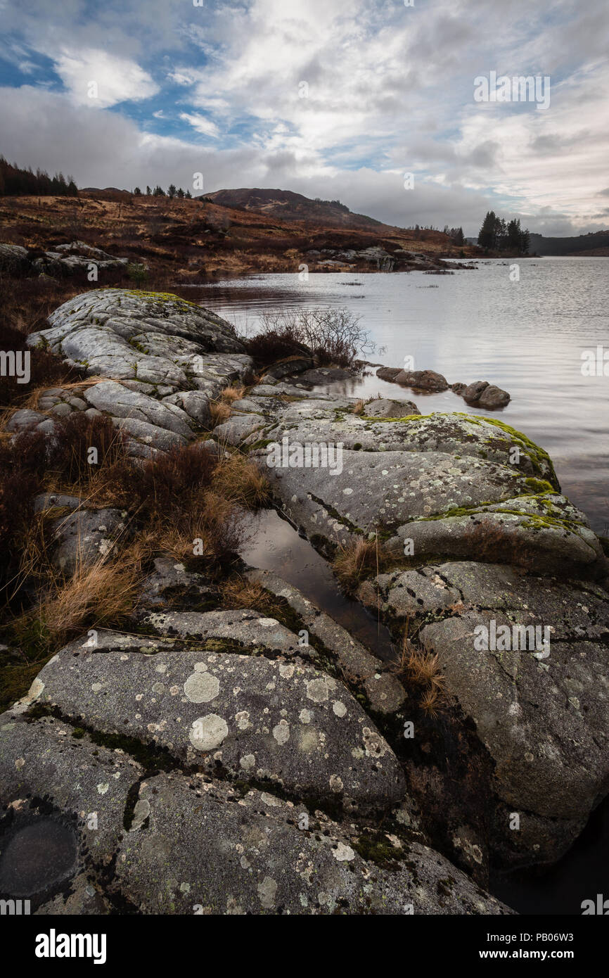 Galloway forest park landscape by Loch Doon Stock Photo - Alamy