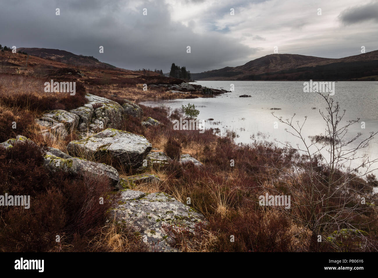Galloway forest park landscape by Loch Doon Stock Photo - Alamy