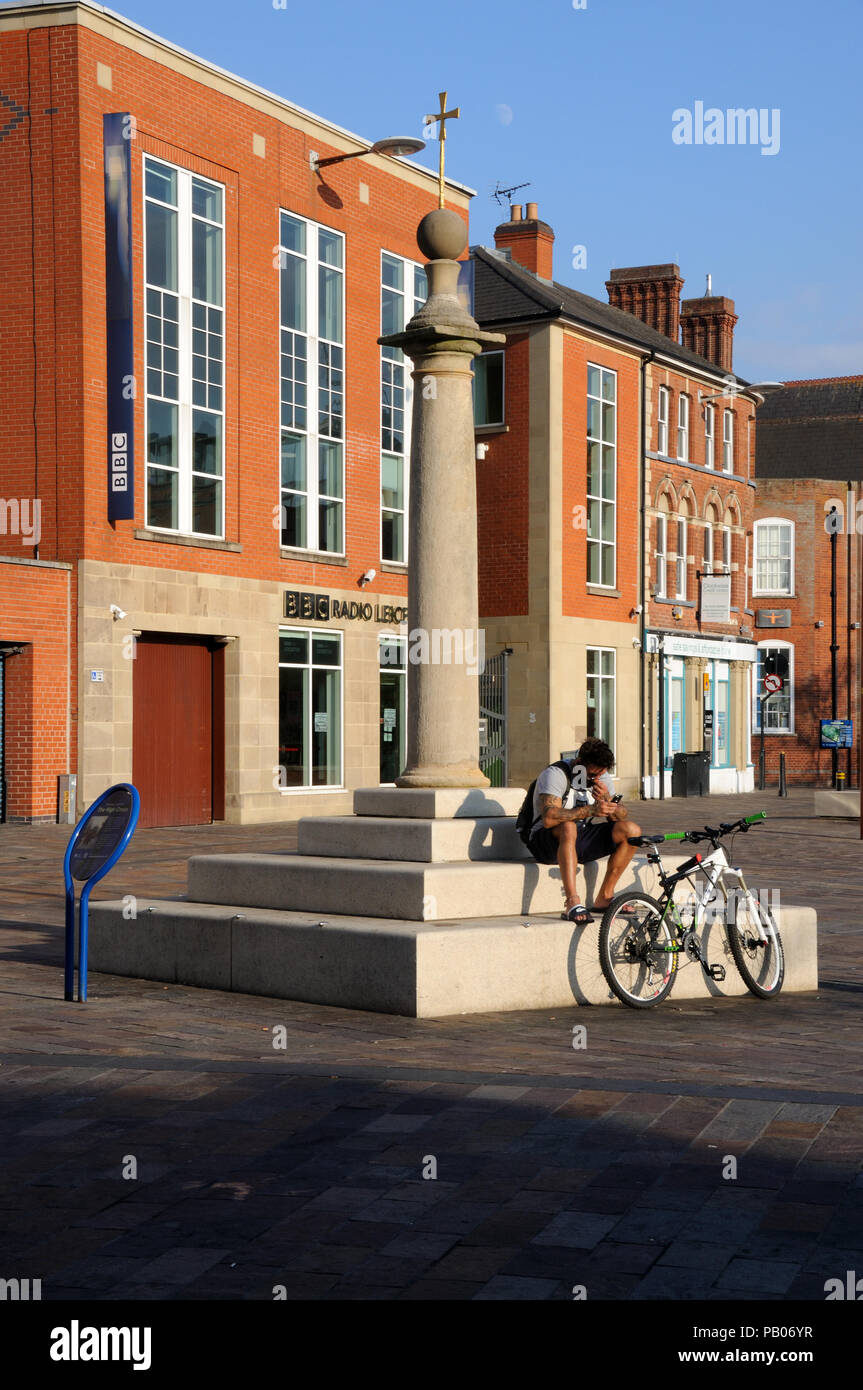 Leicester's High Cross, in Leicester, Leicestershire, England Stock ...