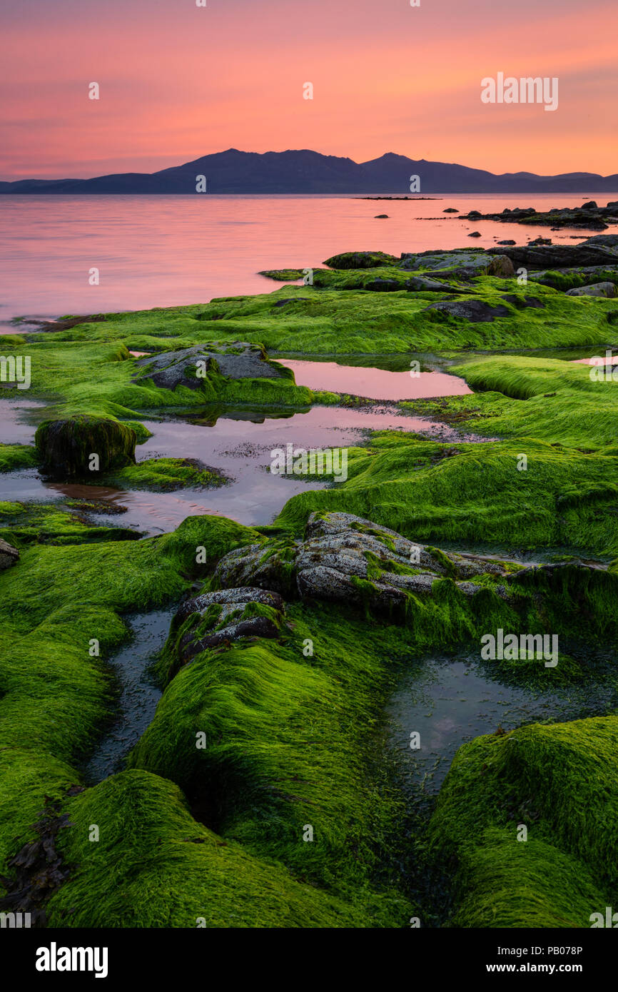 Isle arran from beach seamill hi-res stock photography and images - Alamy