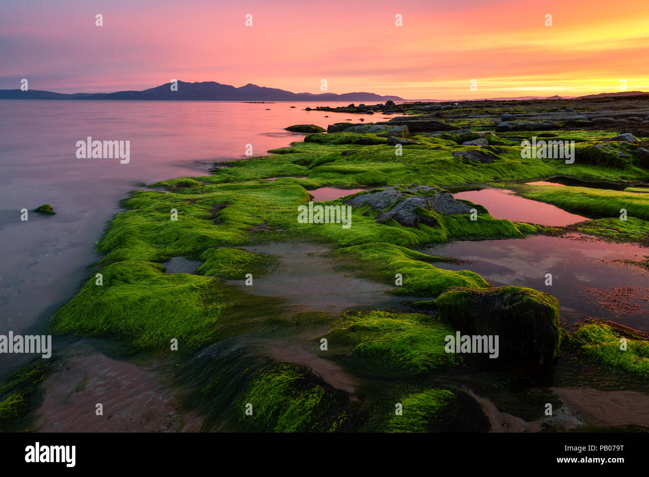 Isle arran from beach seamill hi-res stock photography and images - Alamy