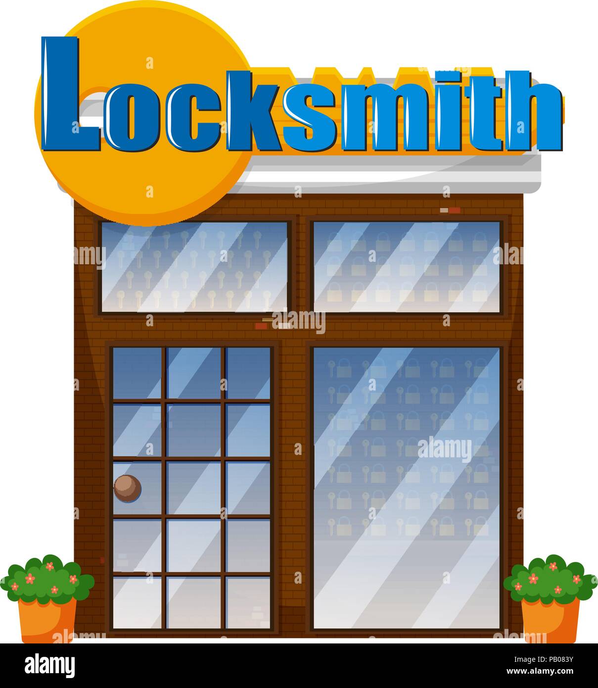 Locksmith shop Stock Vector Images - Alamy
