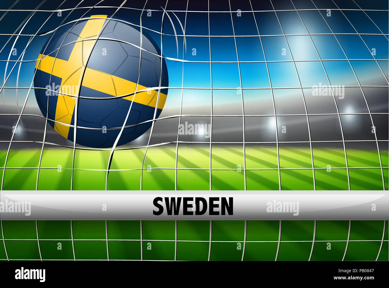 Swedish football stadium Stock Vector Images - Alamy