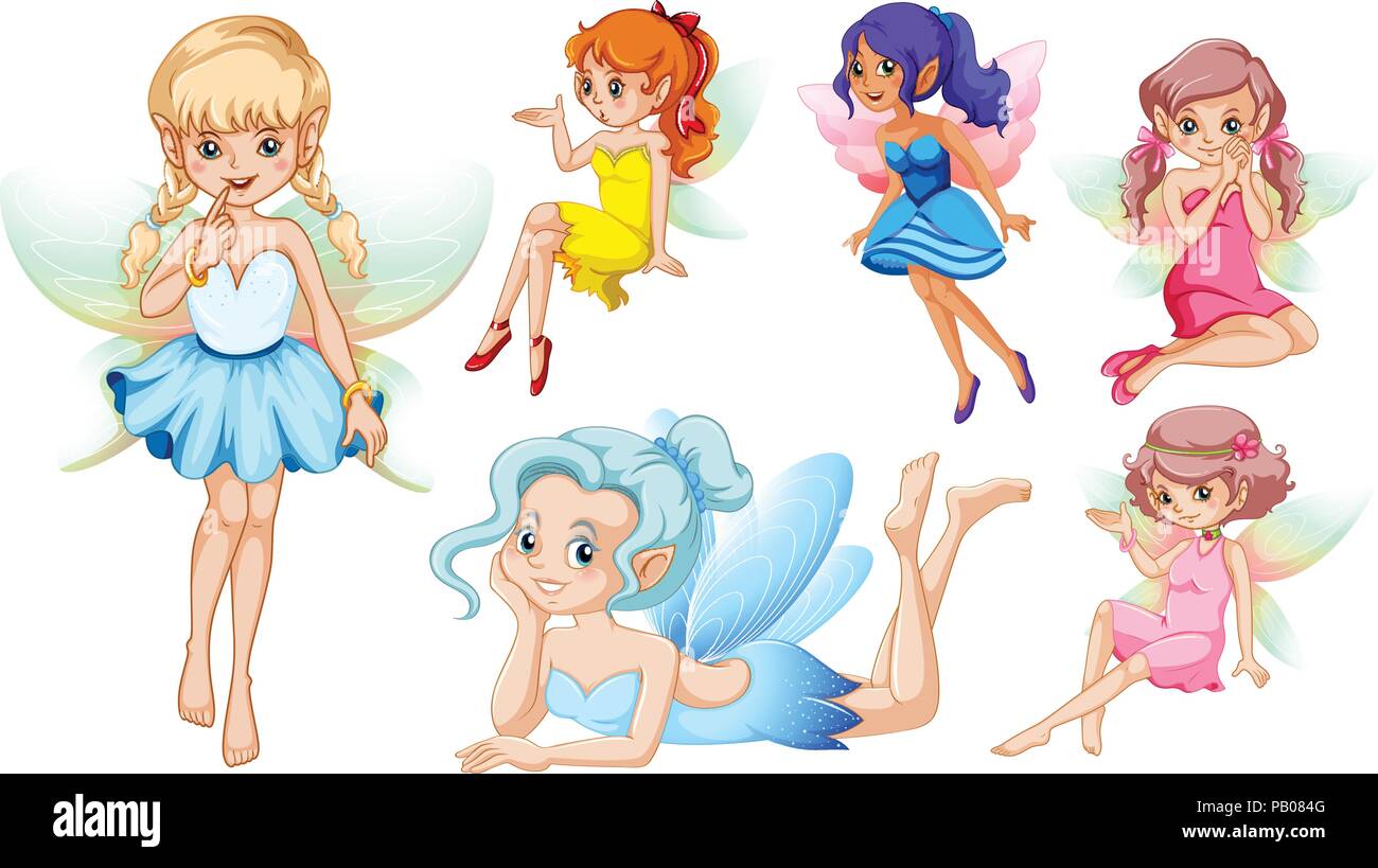 A set of fairies illustration Stock Vector Image & Art - Alamy