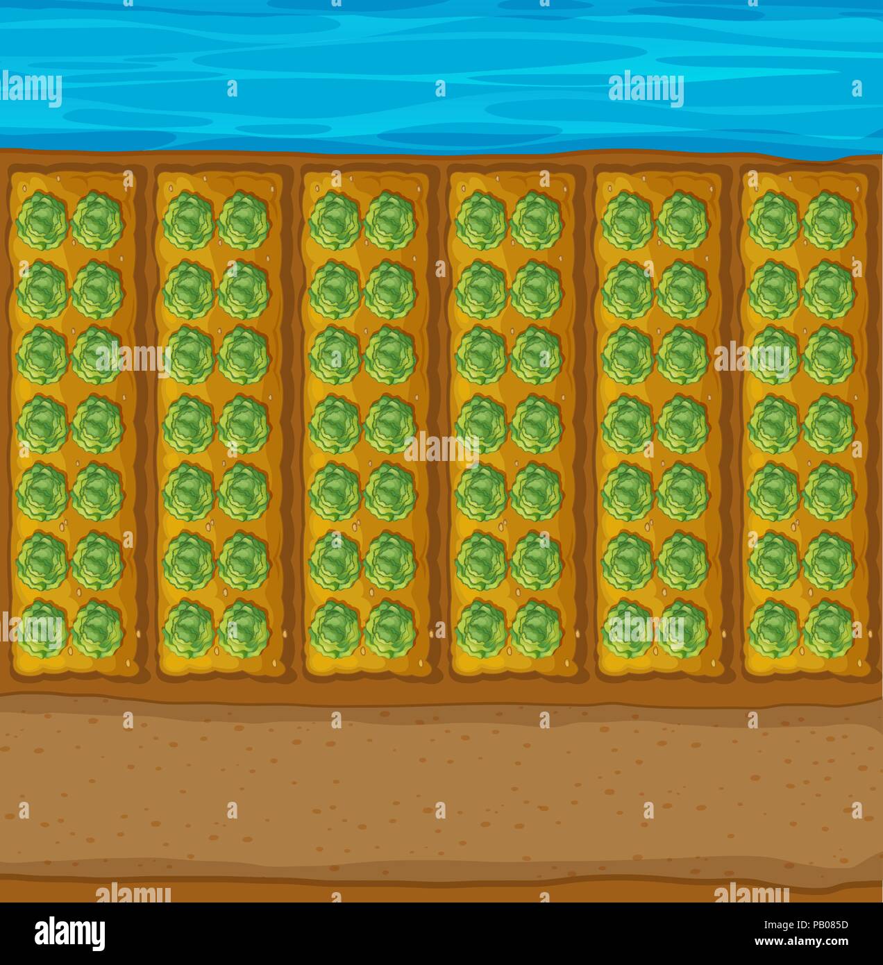 Aerial view agriculture Stock Vector Images - Alamy