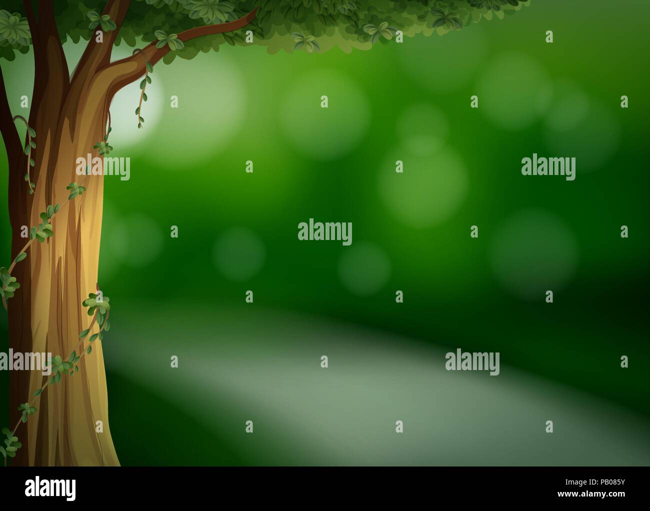 A natural green template illustration Stock Vector Image & Art - Alamy