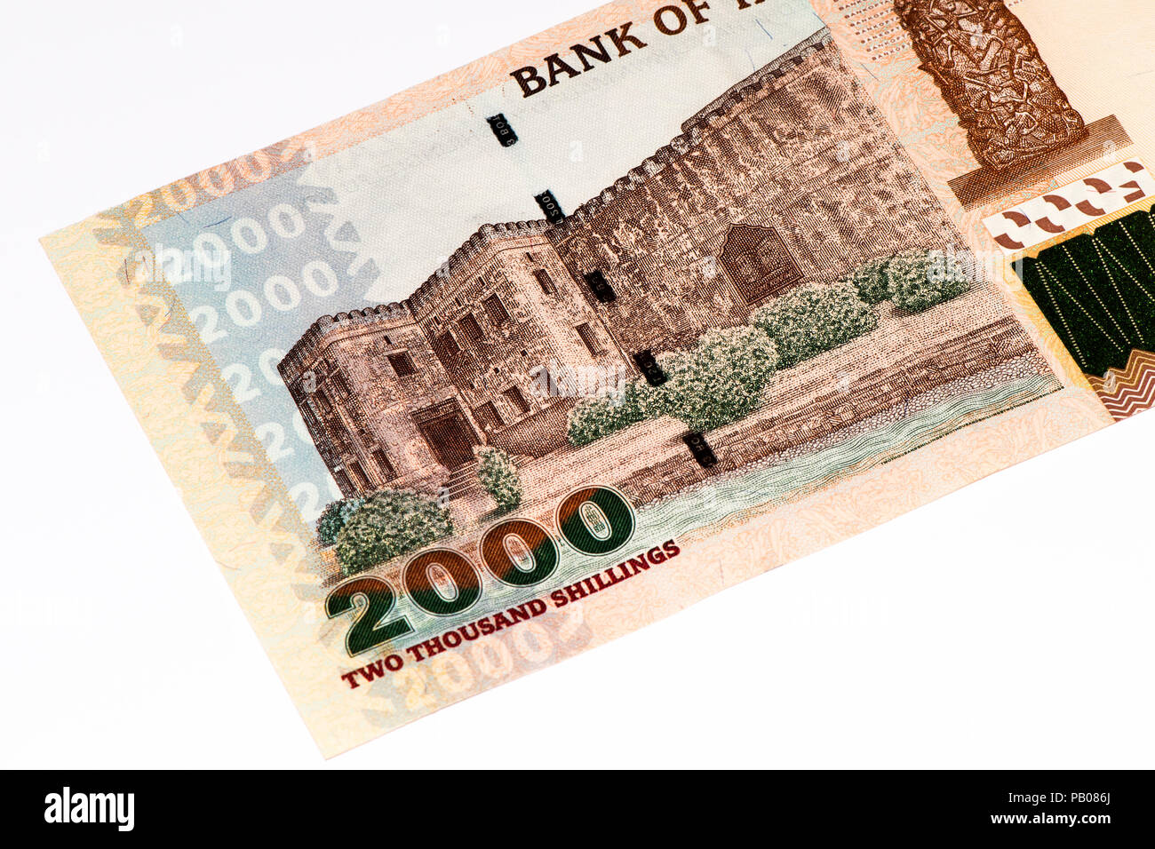 2000 Tanzanian shillings bank note. Tanzanian shilling is the national ...