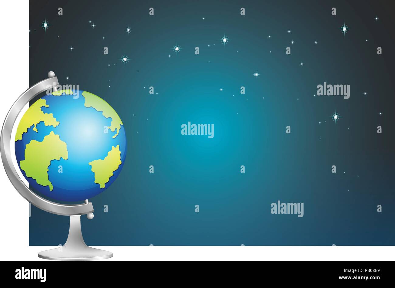 A space template and globe illustration Stock Vector Image & Art - Alamy