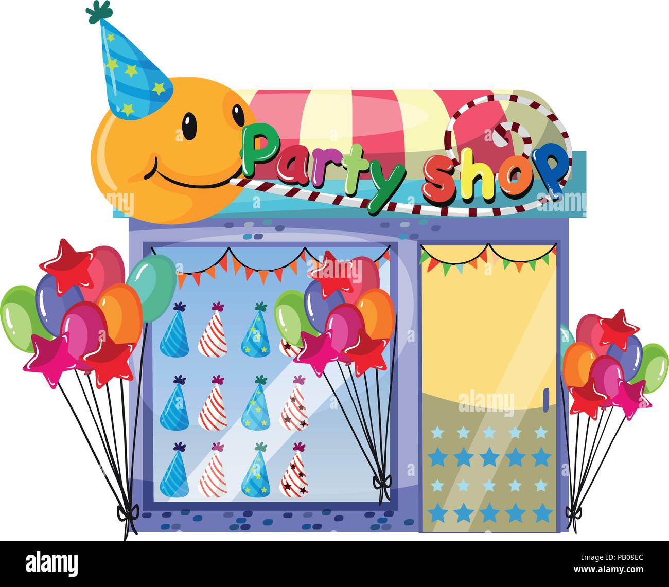 Colourful shop Stock Vector Images - Alamy