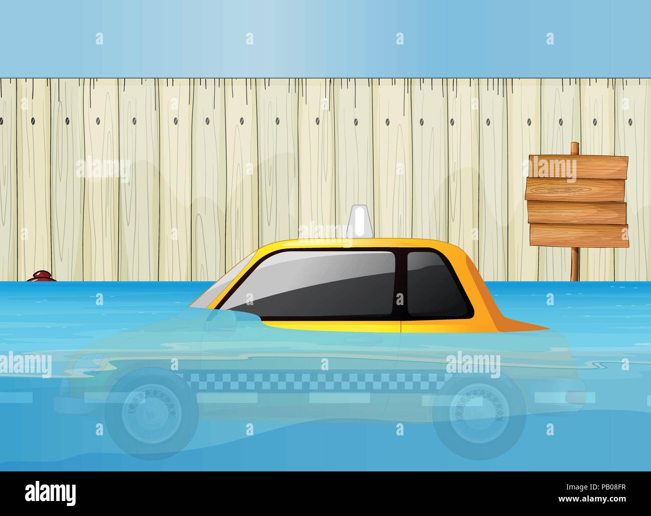 Flash flood vector vectors hi-res stock photography and images - Alamy